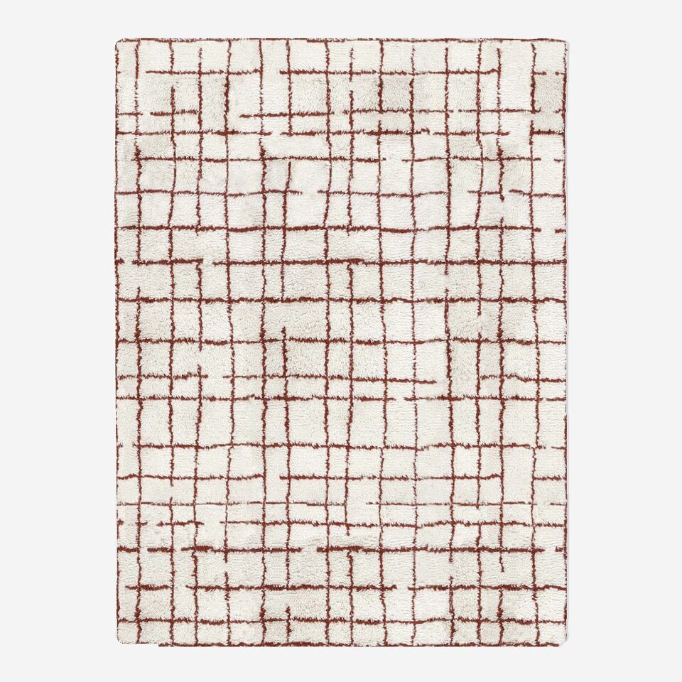 Grid Shag Rug | West Elm UK