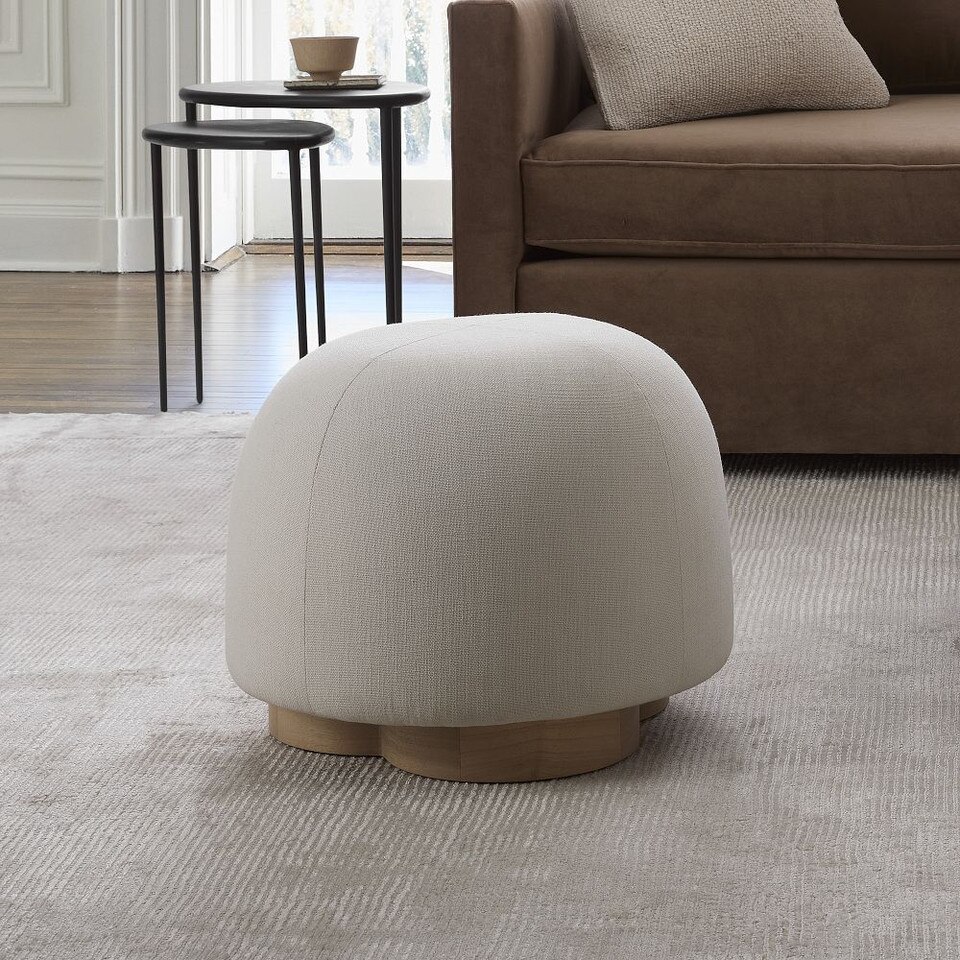Gumdrop Swivel Footstool Ottoman | West Elm UK