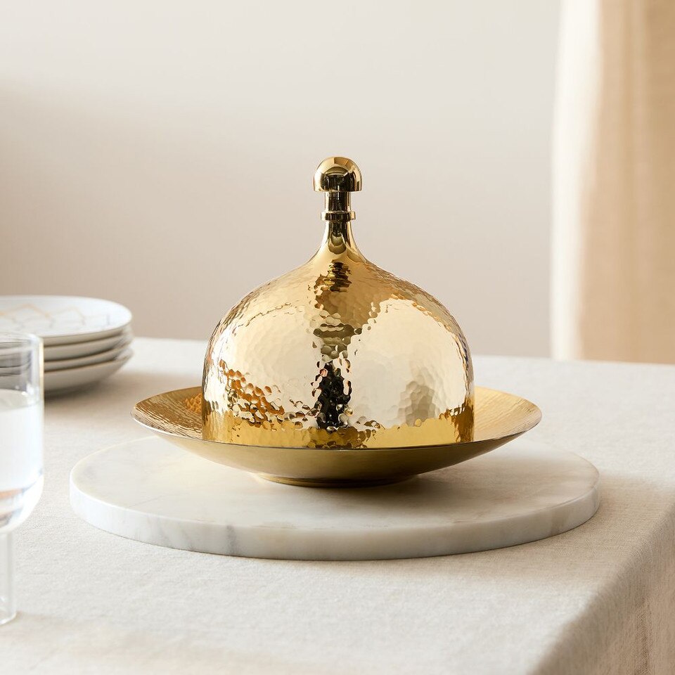 Hammered Brass Date Tray | West Elm UK