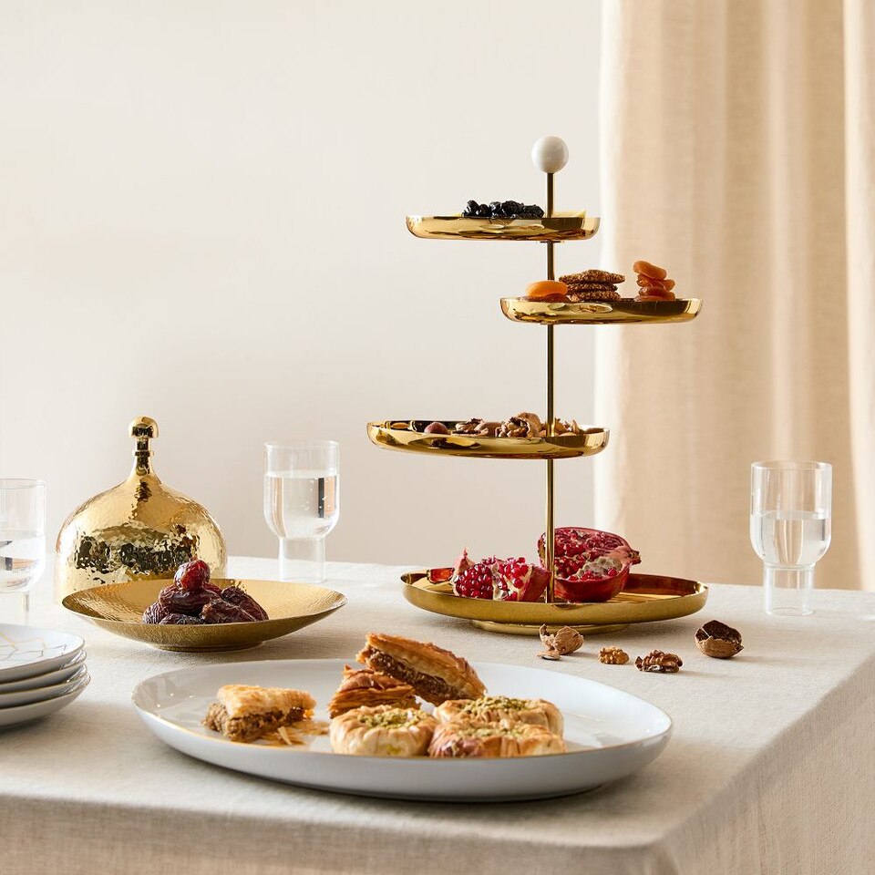 Hammered Brass Date Tray | West Elm UK