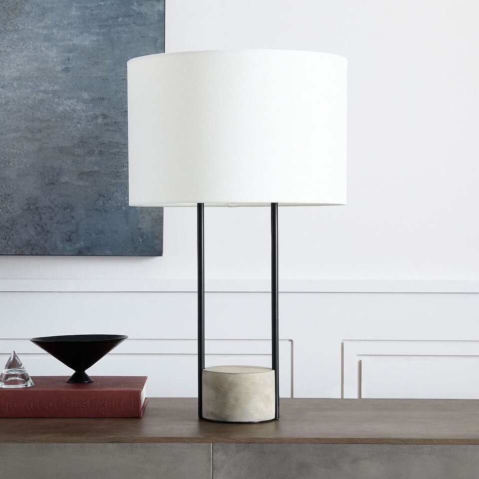Industrial Outline Table Lamp (67 cm) - West Elm UK