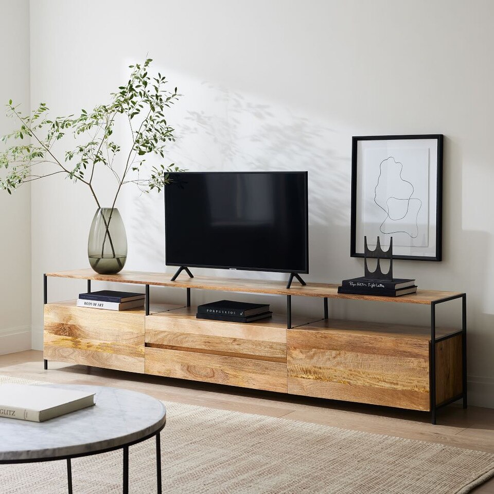 Industrial Storage Media Console (96") - West Elm UK