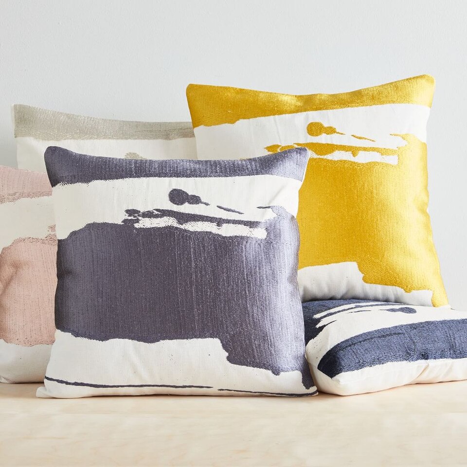 Ink Abstract Cushion Covers | West Elm UK