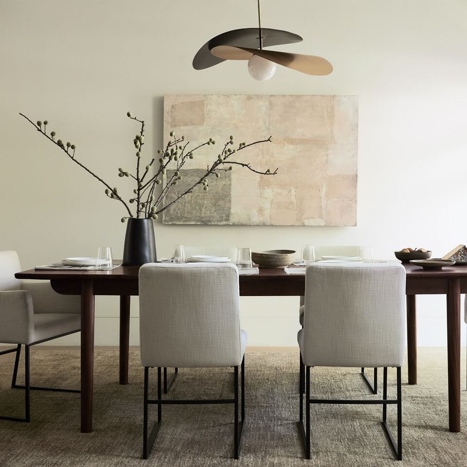 Keira Solid Wood Expandable Dining Table (152 cm - 203 cm) | West Elm UK