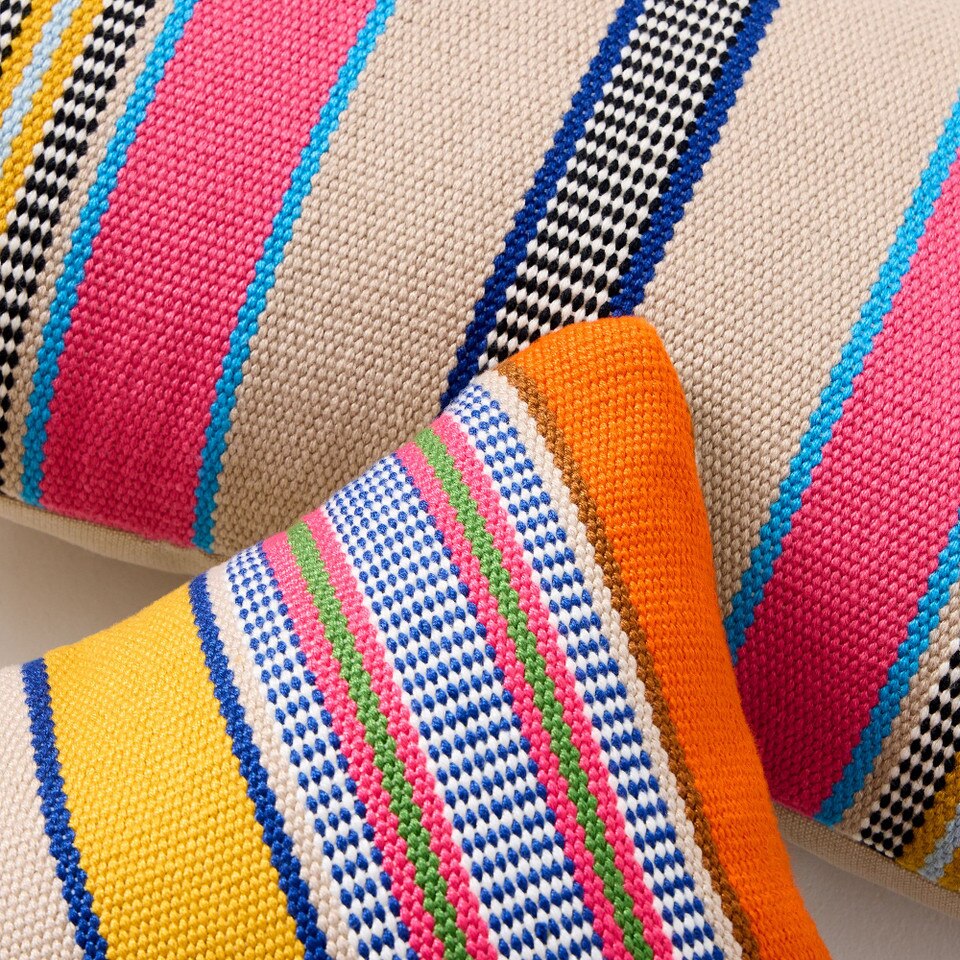 La Raya Indoor/Outdoor Cushion - West Elm UK