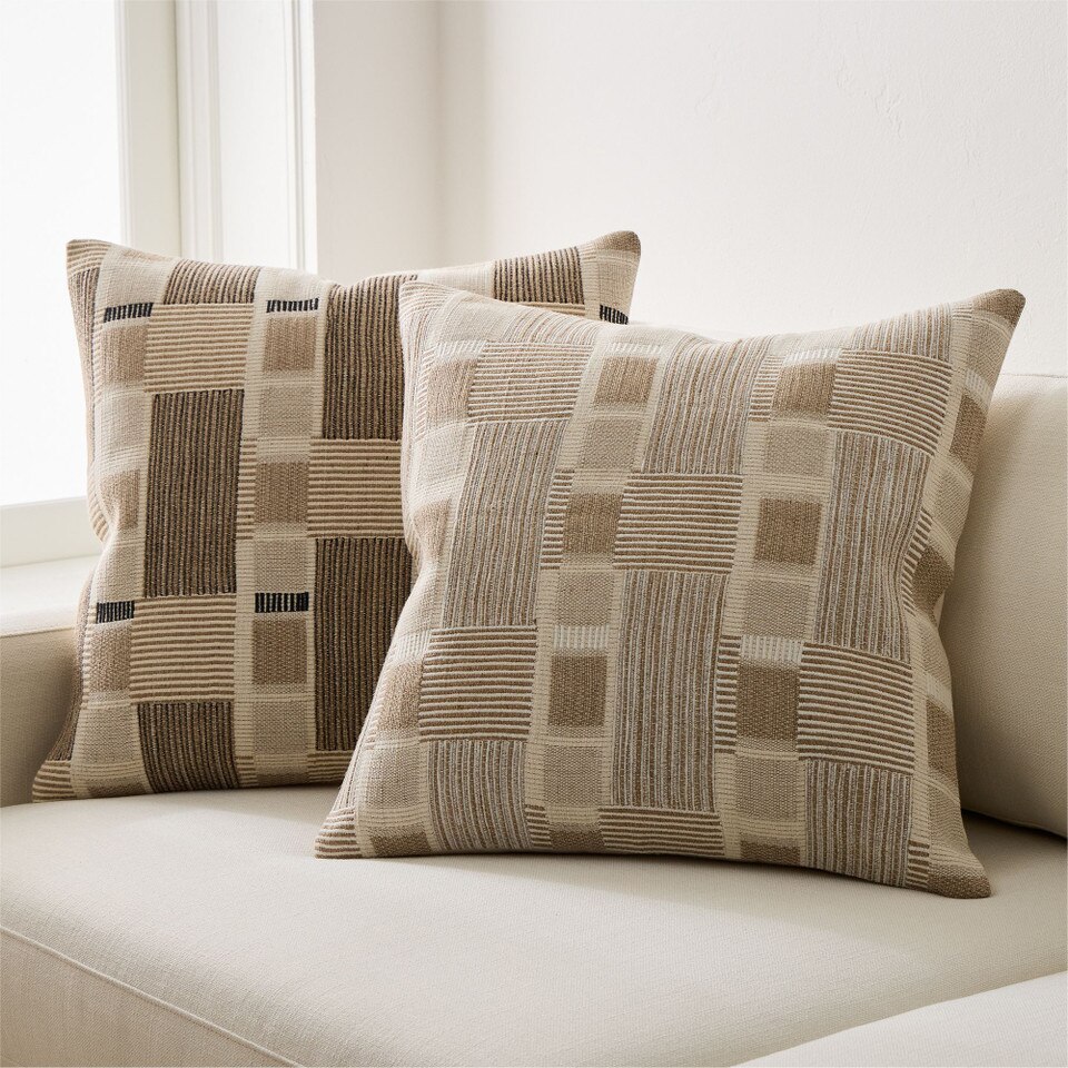 Layered Blocks Cushion Cover | West Elm UK
