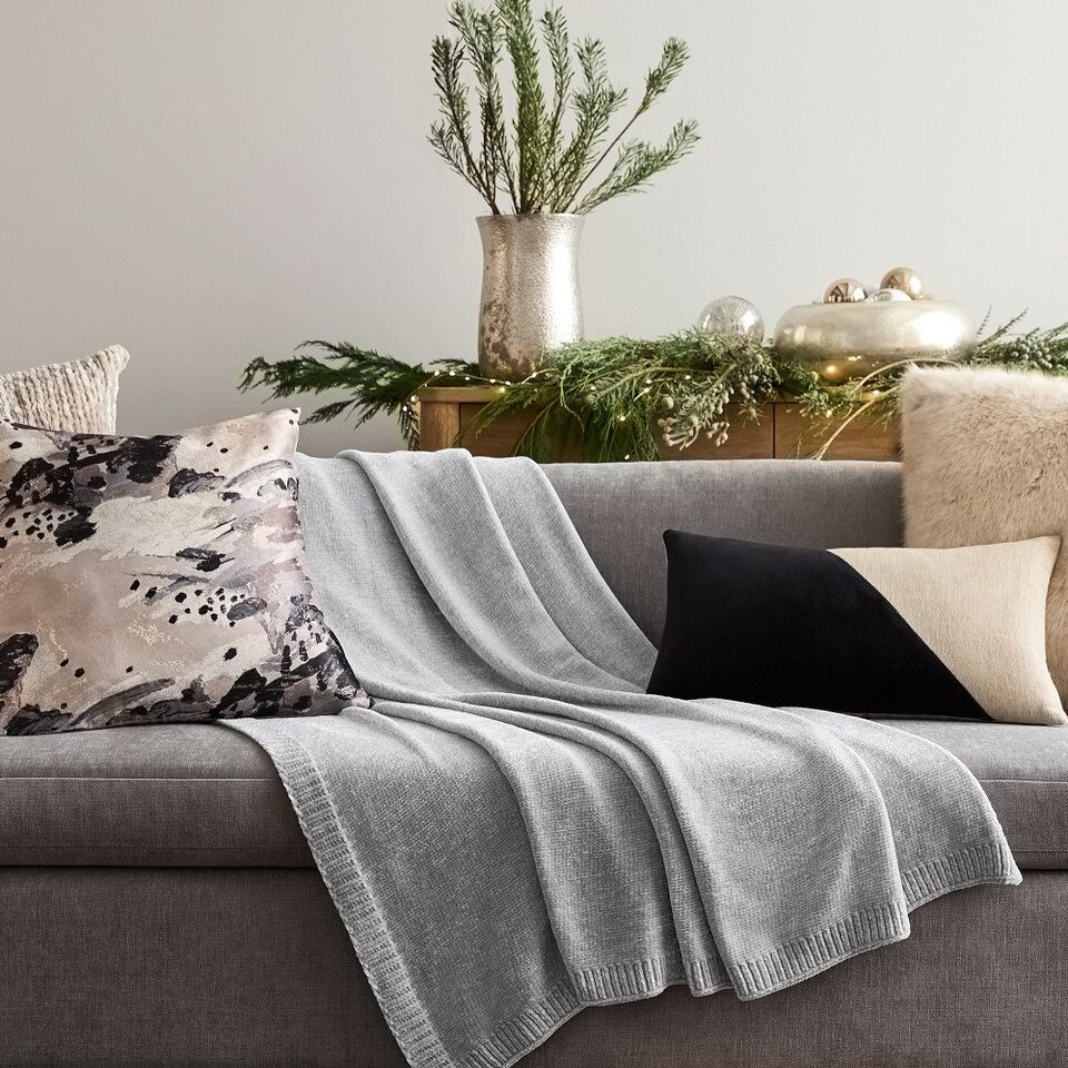 Luxe Chenille Throws - West Elm UK