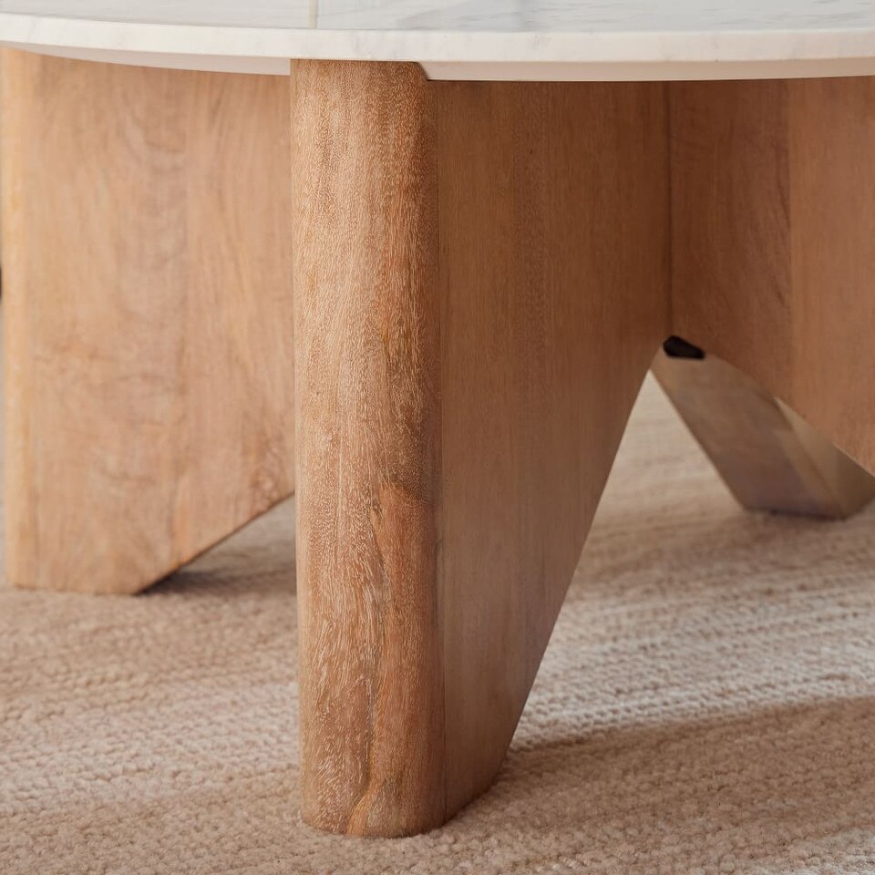 Maddox Round Coffee Table (91 cm) - West Elm UK