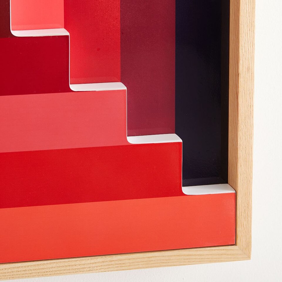 Margo Selby Colourblock Lacquer Square Wall Art | West Elm UK
