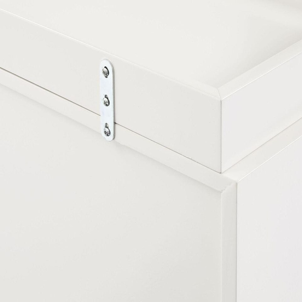 Mid-Century 3-Drawer Changing Table - White | West Elm UK