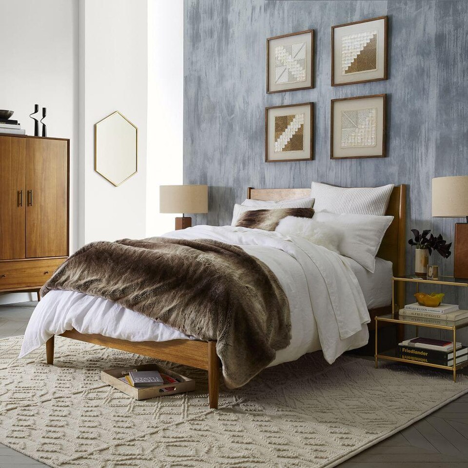Mid-Century Bed - Acorn | west elm United Kingdom