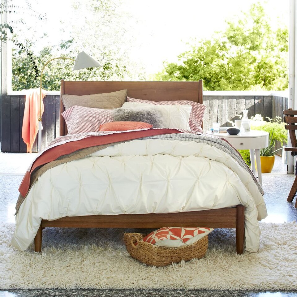 Mid-Century Bed - Acorn | west elm United Kingdom