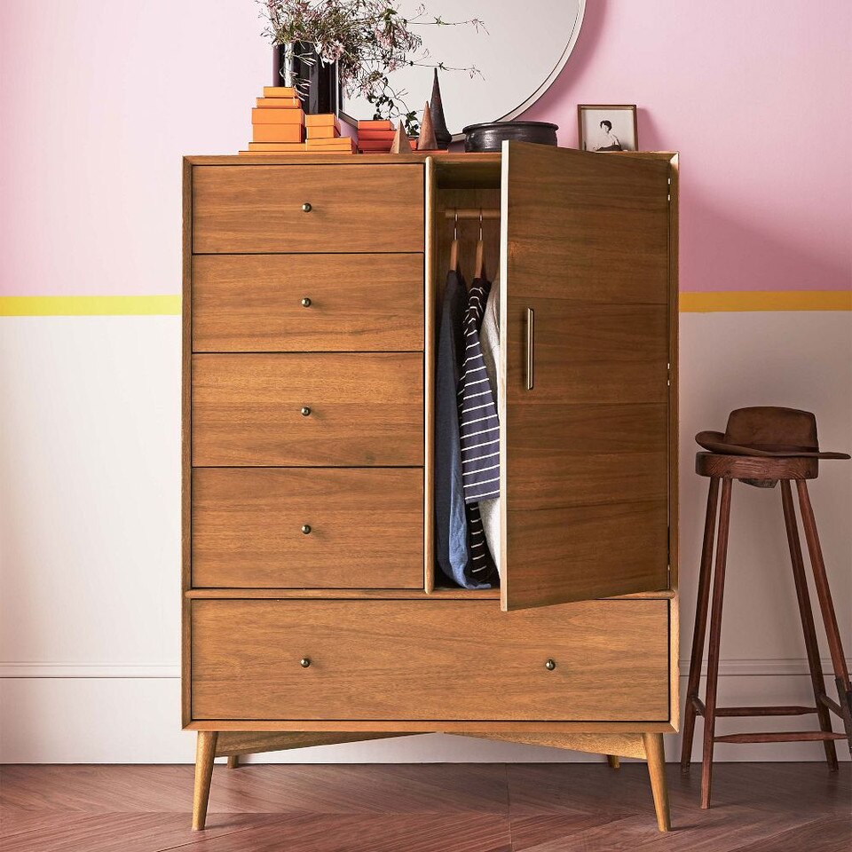 Mid-Century Chifforobe (102 cm) - West Elm UK