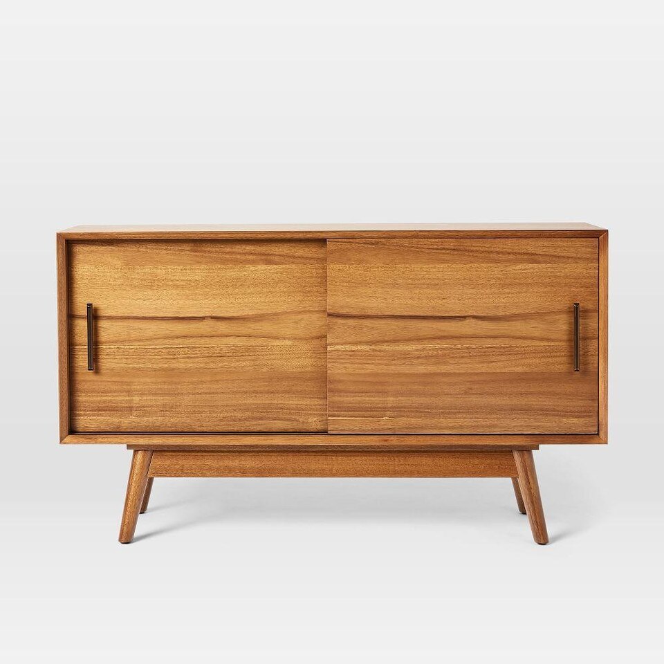 Mid-Century Narrow Media Console (122 cm) | west elm United Kingdom