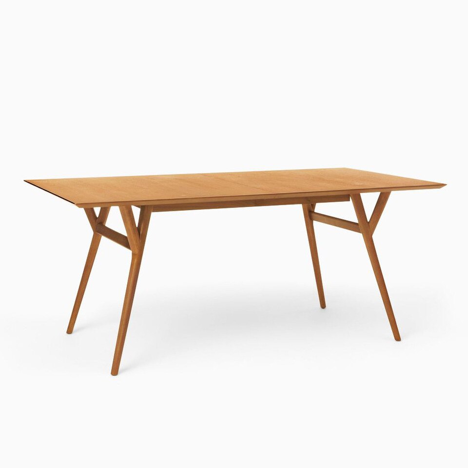 Mid-Century Modern Extendable Dining Table (99 cm - 234 cm) | West Elm UK