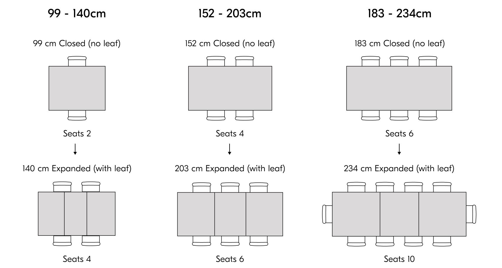 Mid-Century Modern Extendable Dining Table (99 cm - 234 cm) | West Elm UK