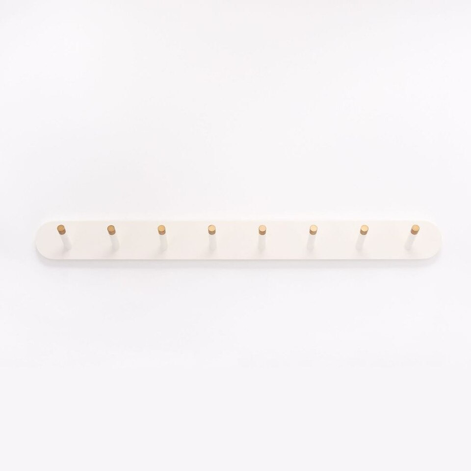 Mid-Century Hook Rack - White - West Elm UK