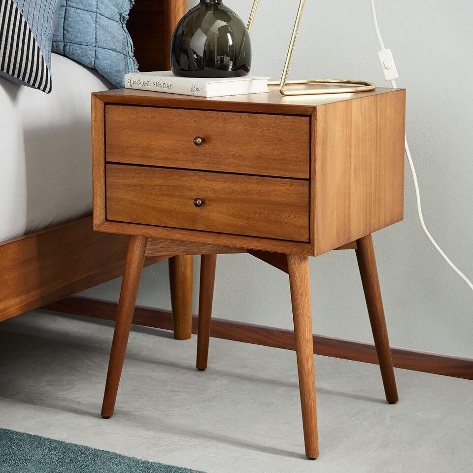 Mid-Century Bedside Table - Acorn | west elm United Kingdom