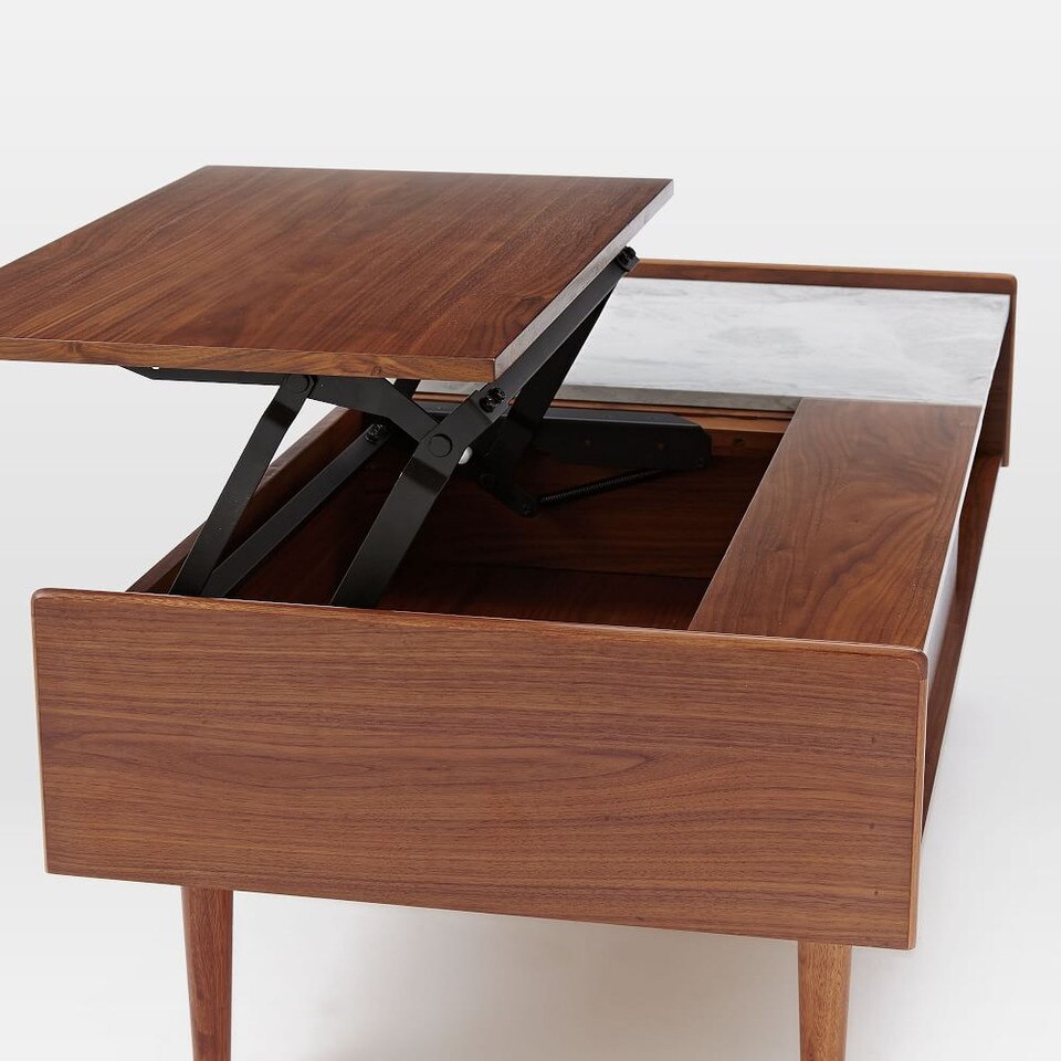 Mid-Century Pop-Up Coffee Table (122 cm) | West Elm UK