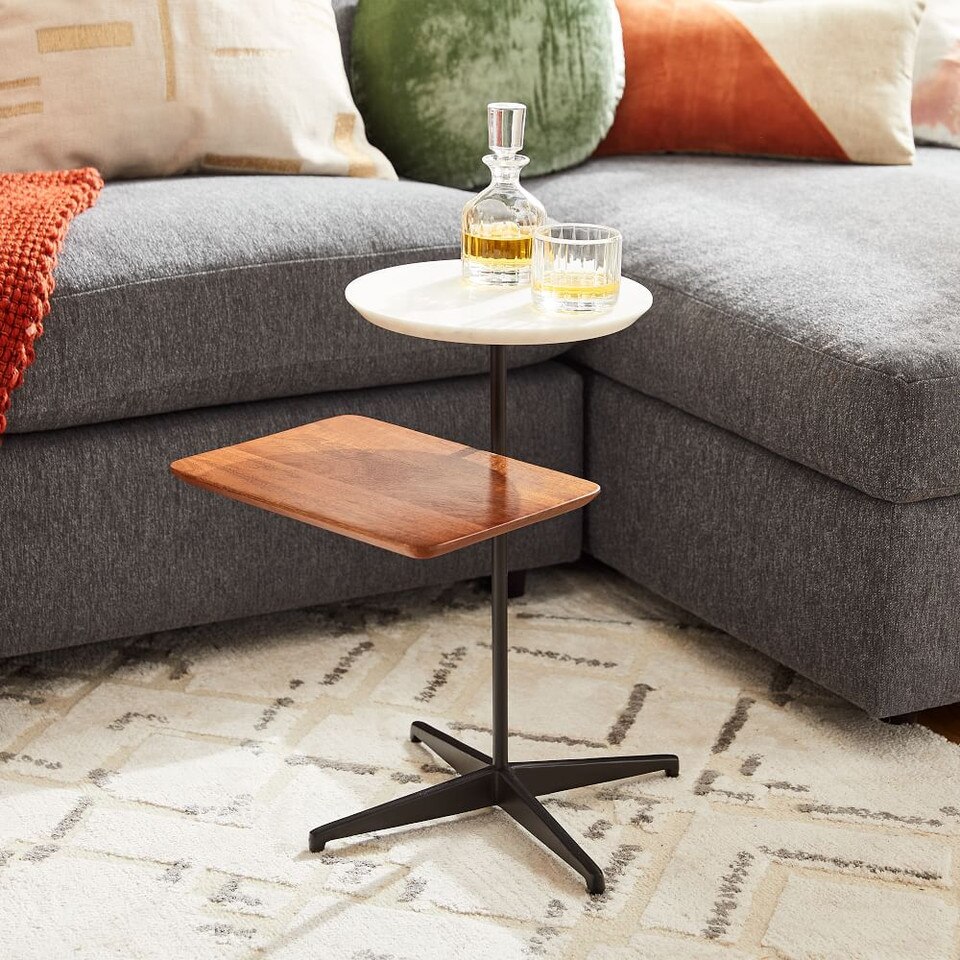 Mid-Century Modern Tiered Drink Table | West Elm UK