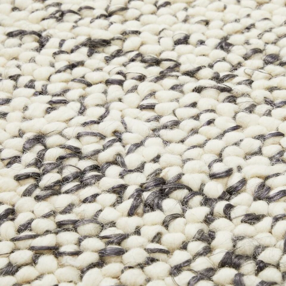 Mini Pebble Wool Jute Rug | West Elm UK