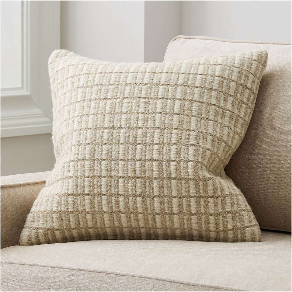 Minimal Blocks Cushion Cover - Modern Artisan Design | West Elm UK