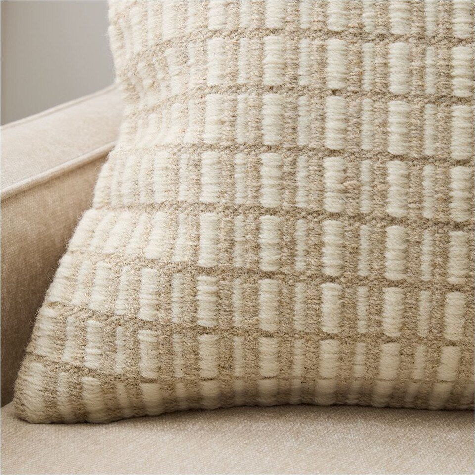 Minimal Blocks Cushion Cover - Modern Artisan Design | West Elm UK