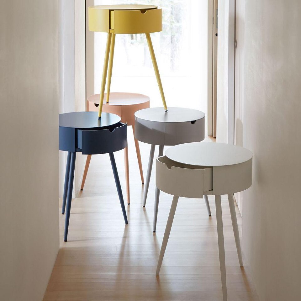 Mitzi Bedside Table - Petrol Blue - West Elm UK