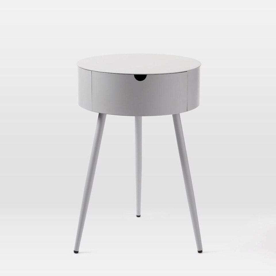 Mitzi Bedside Table - Thundercloud | west elm United Kingdom