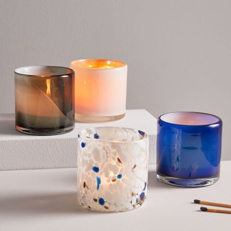 Mixed Pattern Glass Votives | west elm United Kingdom