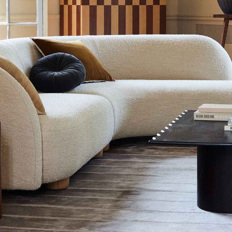 Modern Bands TENCEL™ Rug | West Elm UK