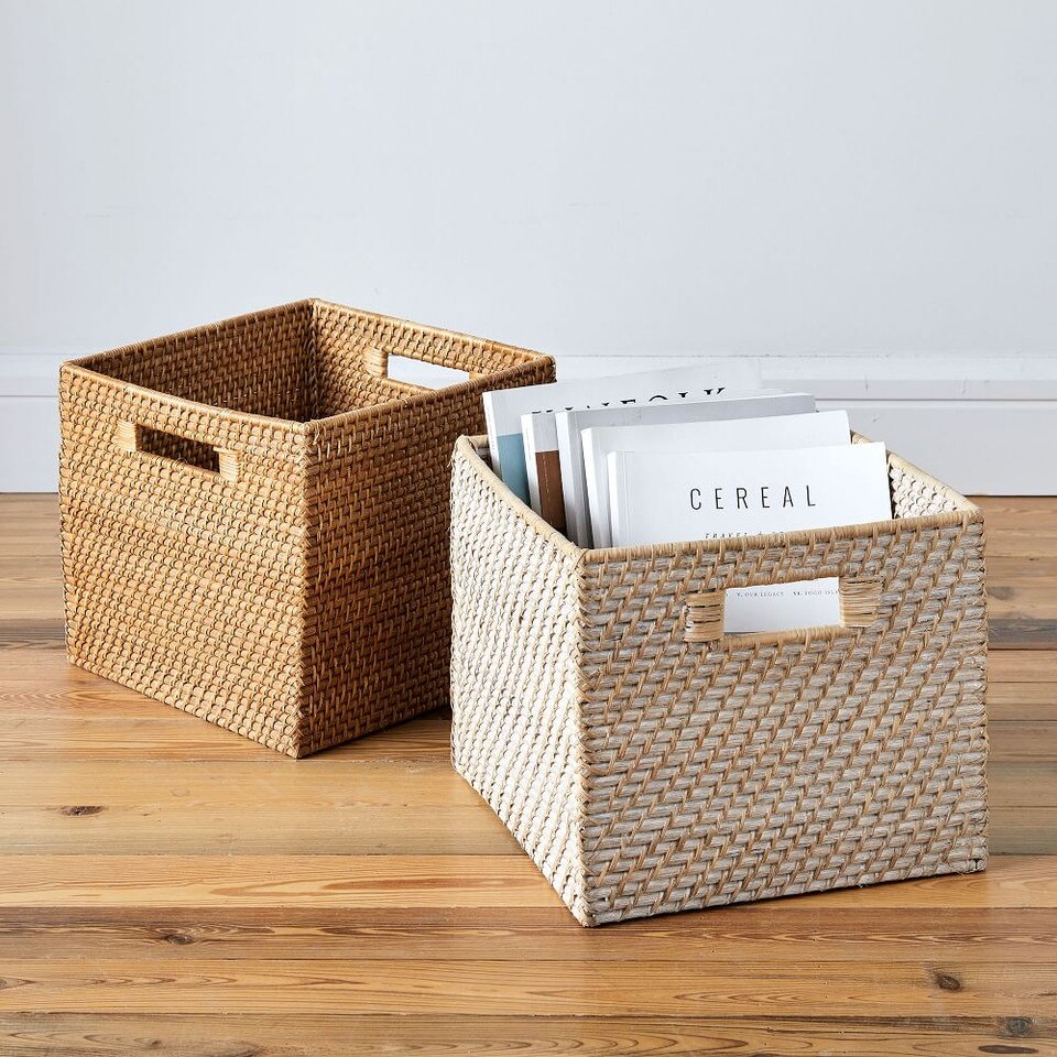 Modern Weave Storage Bins | west elm United Kingdom
