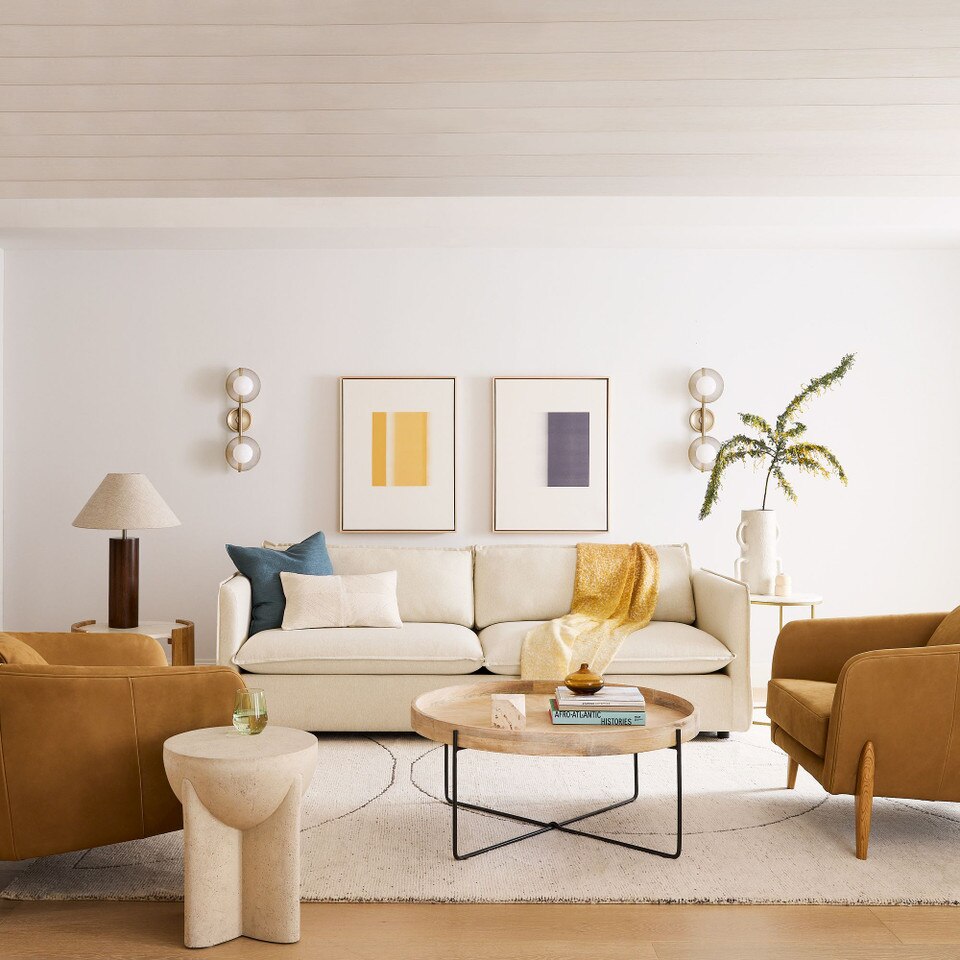 Monti Lava Stone Side Table (38 cm) - West Elm UK