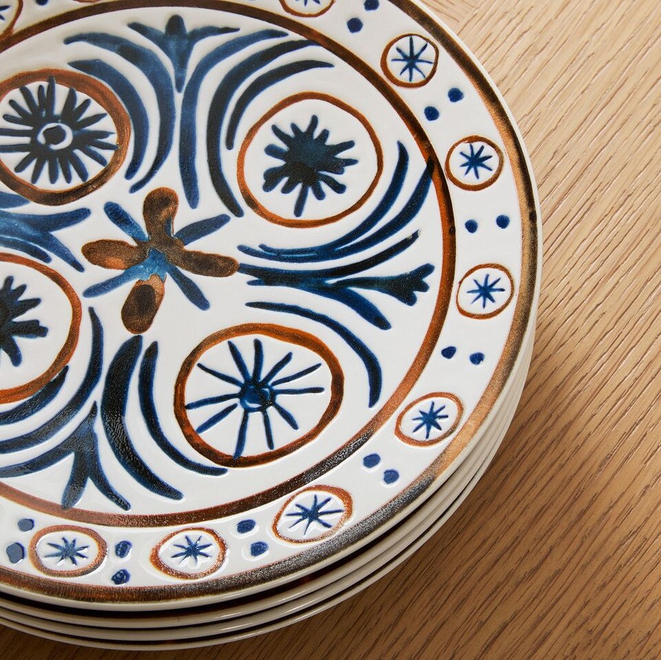 Nilak Stoneware Salad Plates - Bold & Durable Design | West Elm UK