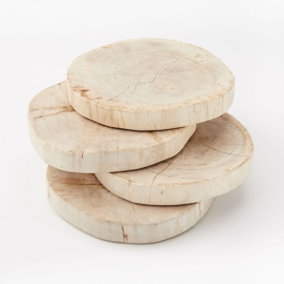 Petrified Wood Coasters (Set of 4) | west elm United Kingdom