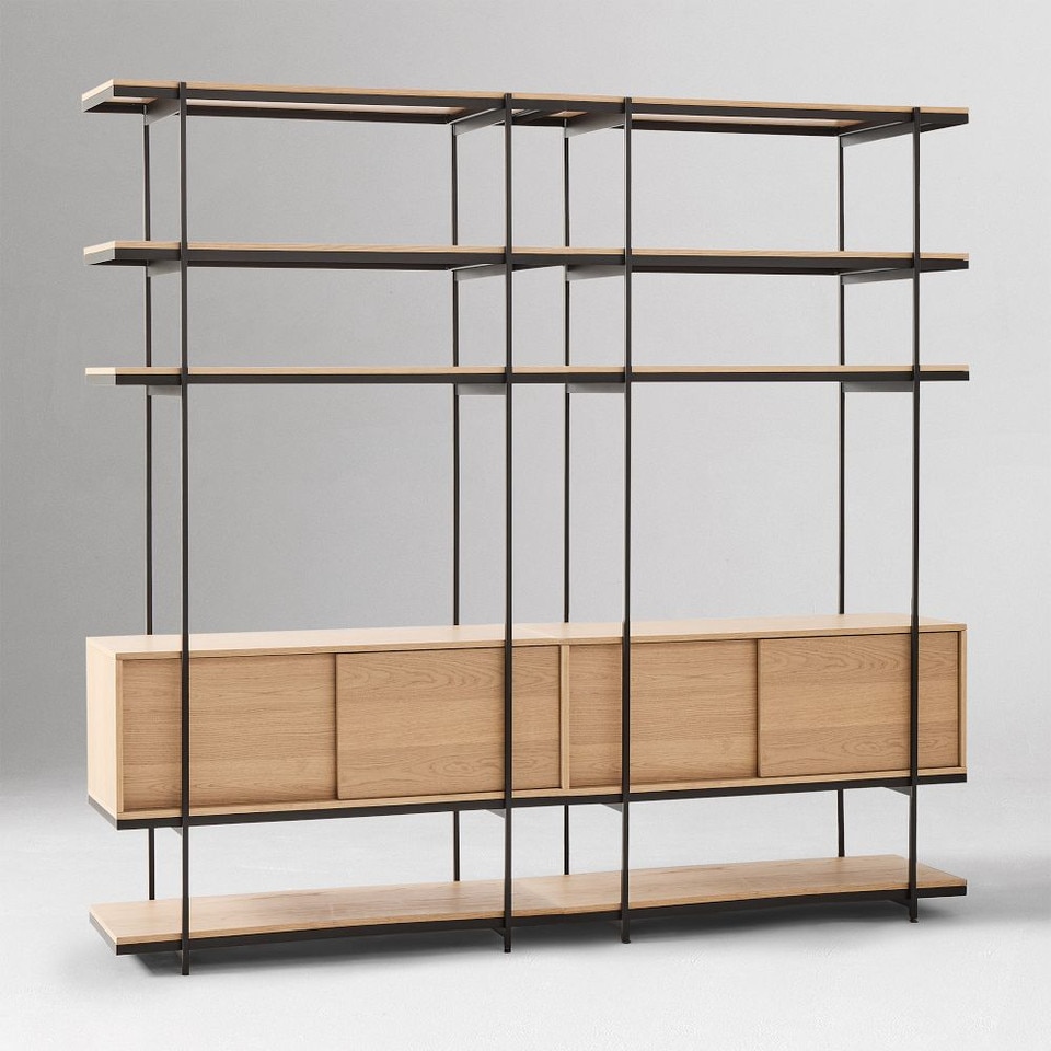 Pierce Narrow Storage Shelf Unit (107 cm) | West Elm UK
