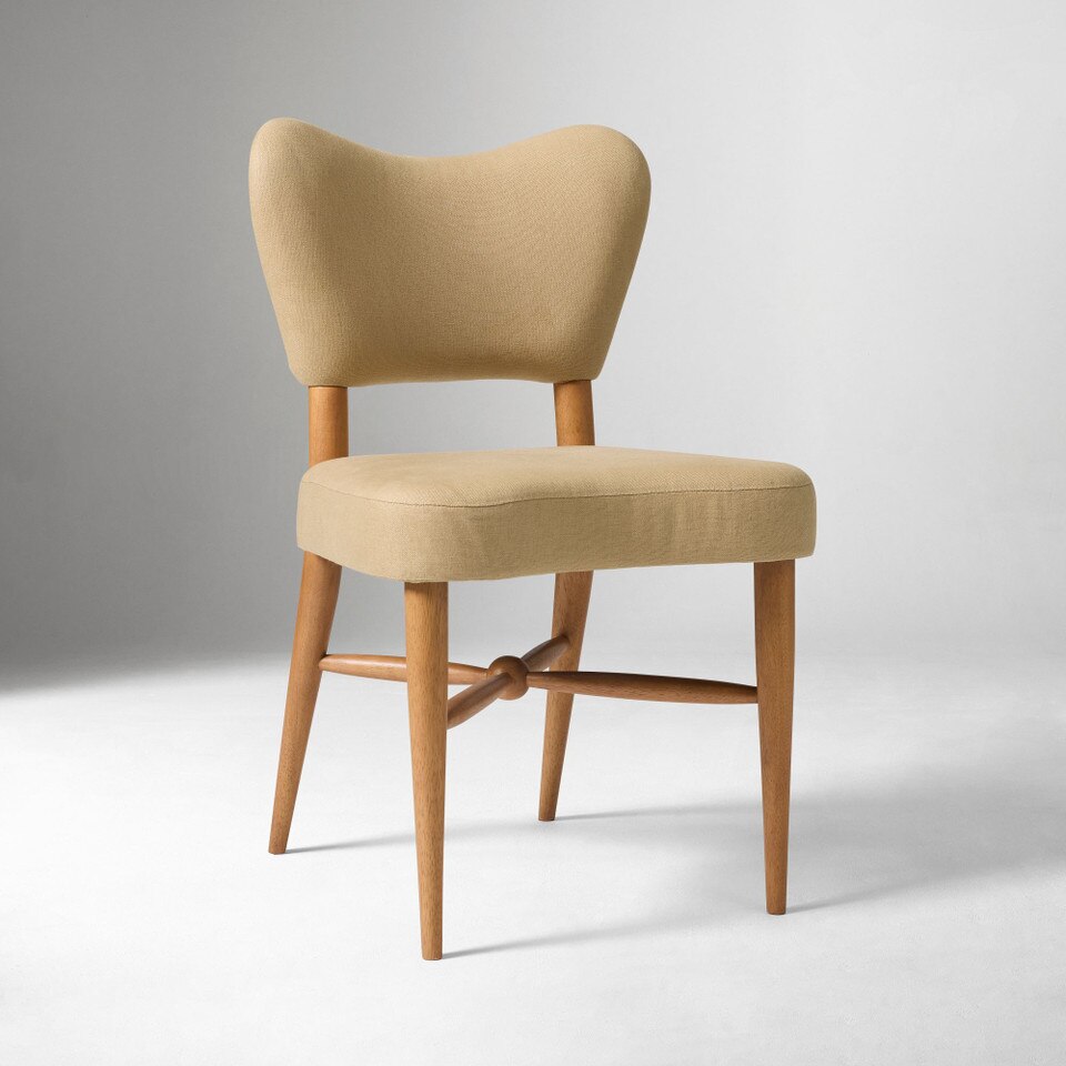 Pierce & Ward Curved Back Dining Chair | West Elm UK