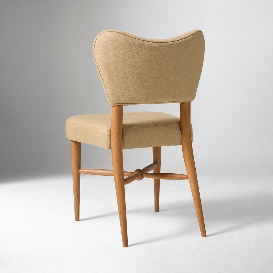 Pierce & Ward Curved Back Dining Chair | West Elm UK