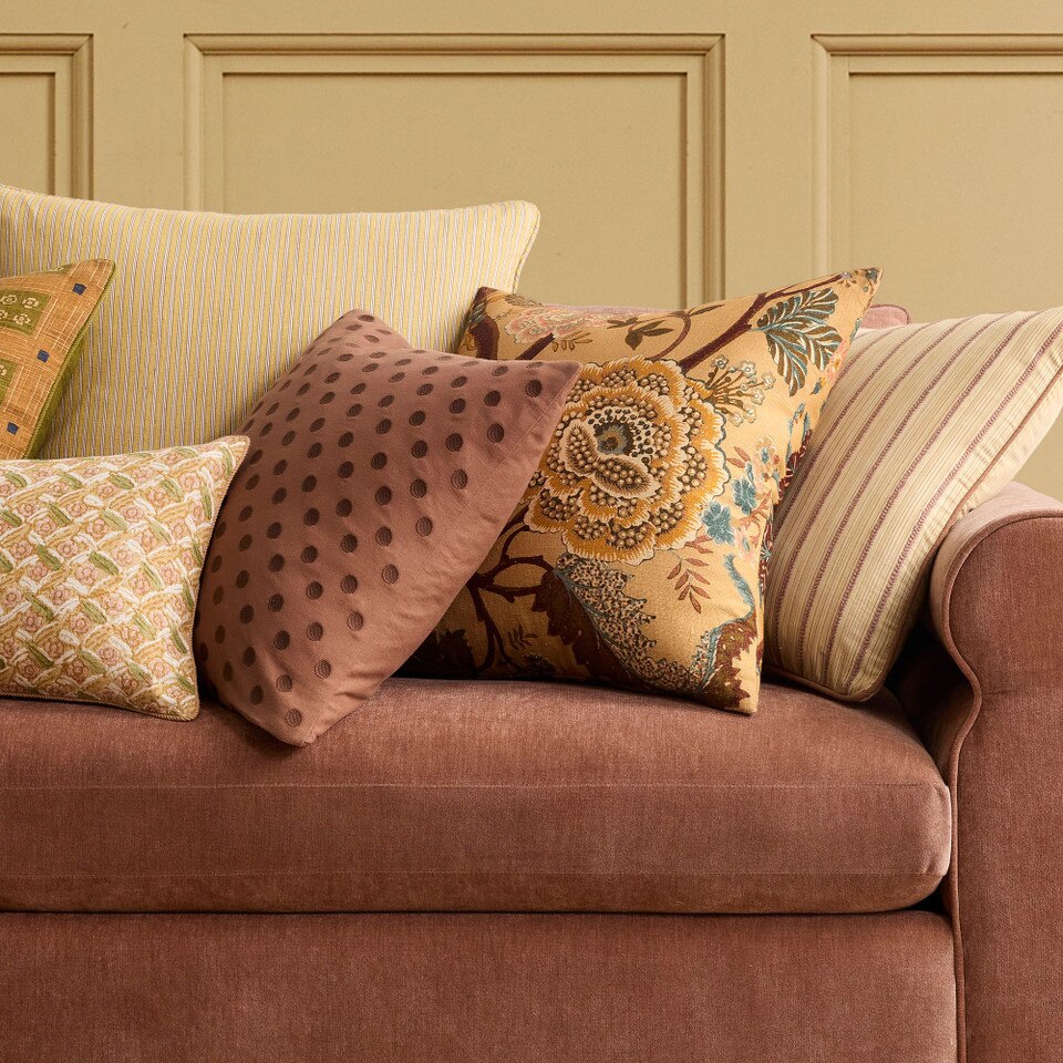 Pierce & Ward Filigree Stripe Cushion Cover | West Elm UK