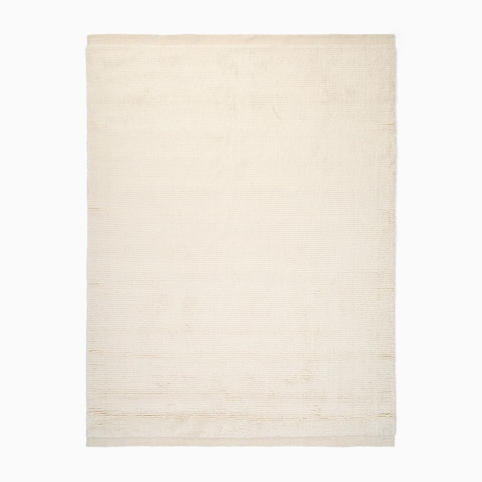 Plush Rib Shag Wool Rug | West Elm UK