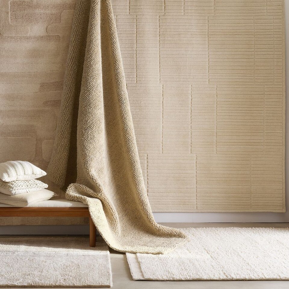 Plush Rib Shag Wool Rug | West Elm UK