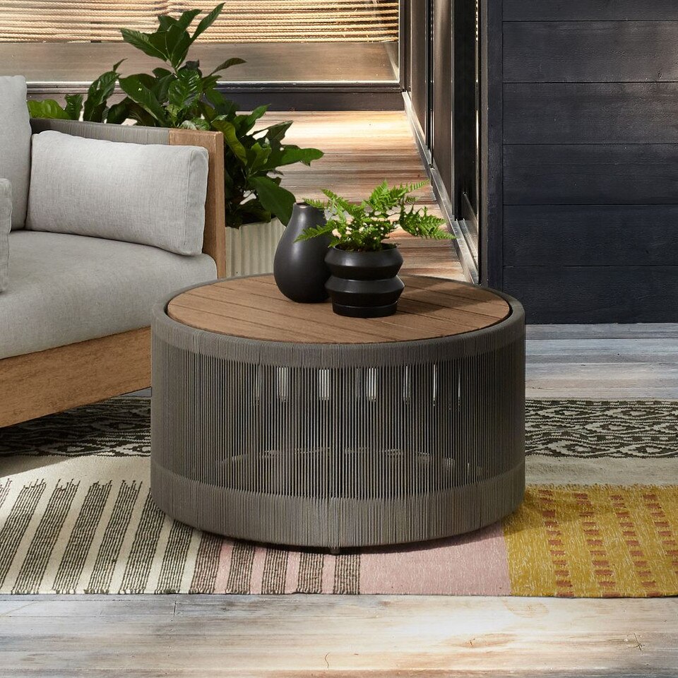 Porto Garden Round Coffee Table (81 cm) | West Elm UK