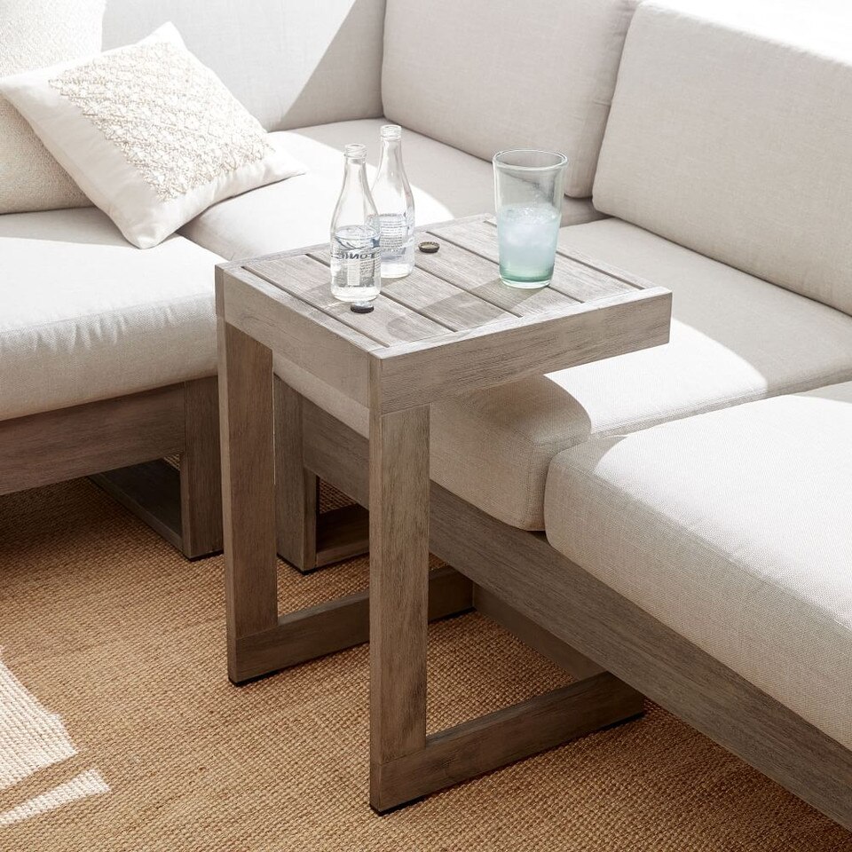 Portside Outdoor C-Shaped Side Table - West Elm UK