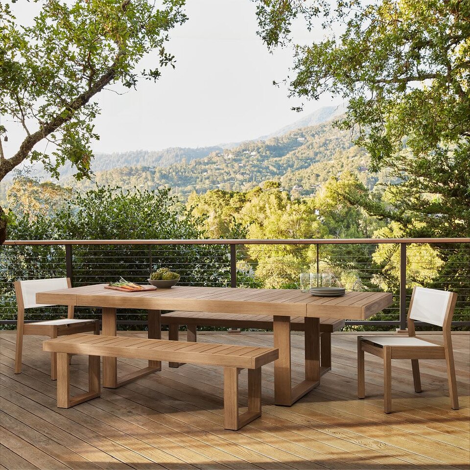 Portside Outdoor Expandable Dining Table (189-269 cm) - West Elm UK