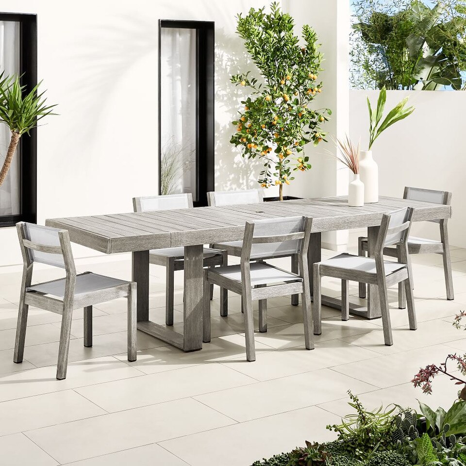 Portside Outdoor Expandable Dining Table (194cm - 269 cm) - West Elm UK