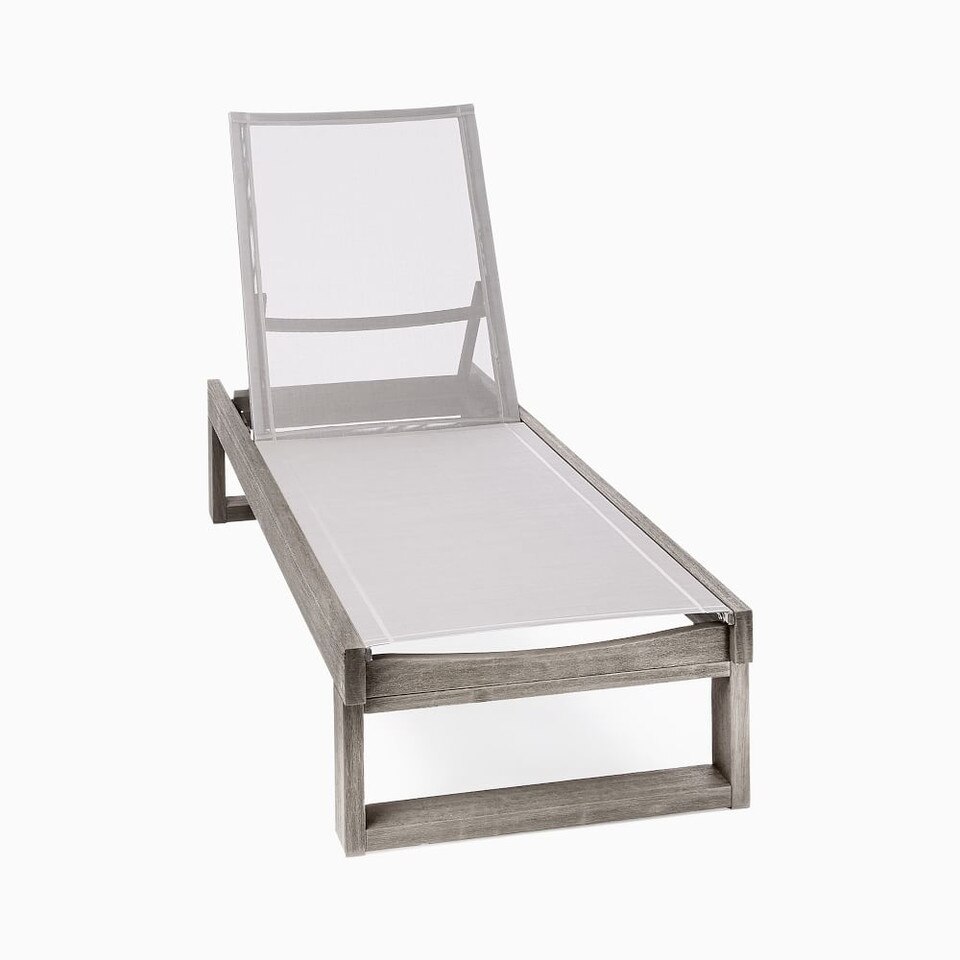 Portside Garden Textilene Lounger | West Elm UK