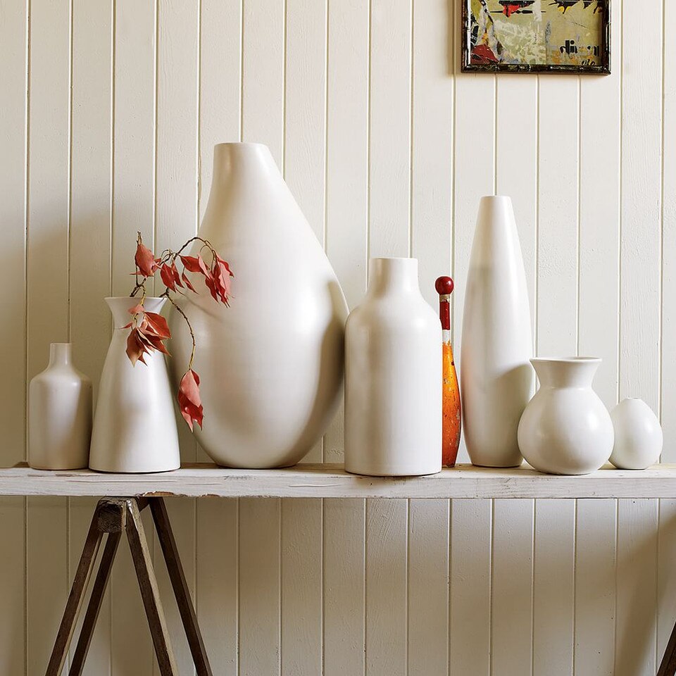 Pure White Ceramic Vases | west elm United Kingdom