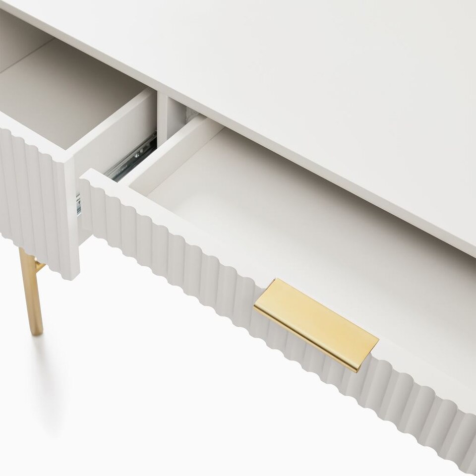 Quinn Lacquer Desk - Modern Glam Workspace | West Elm UK
