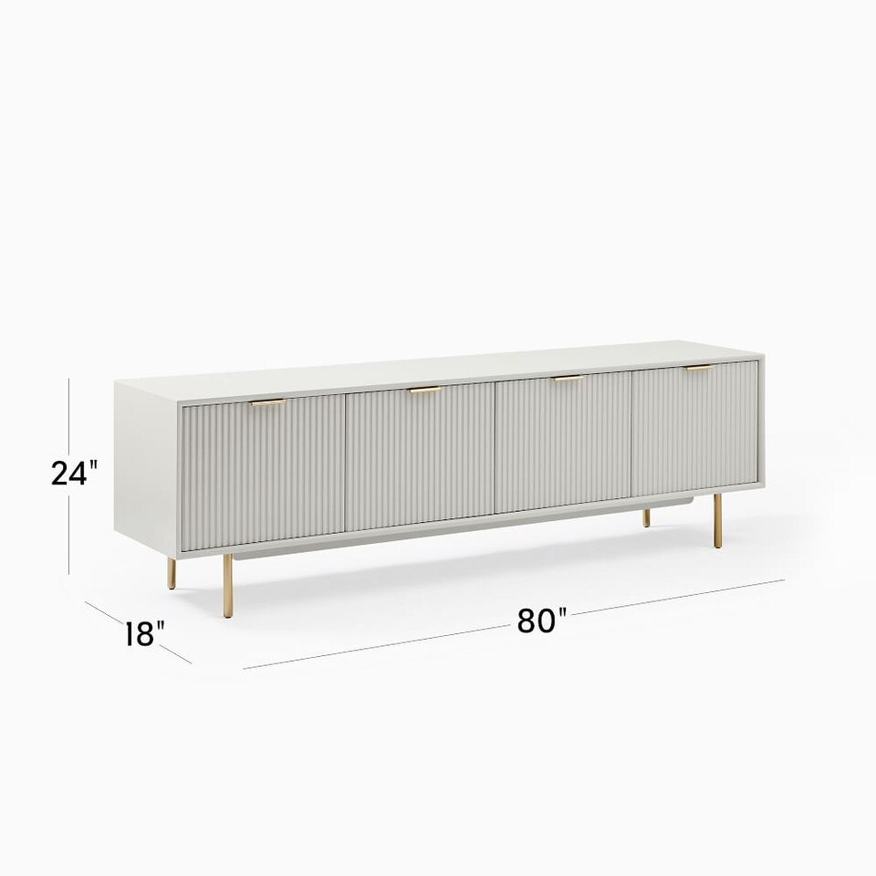 Quinn Lacquer Media Console (80") - West Elm UK