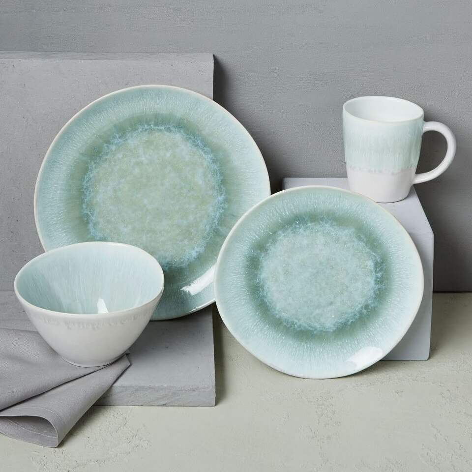 Reactive Glaze Stoneware Dinnerware - Celadon | West Elm United Kingdom